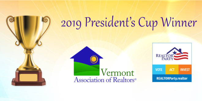 VAR Wins Prestigious NAR President’s Cup – Vermont Association of Realtors®